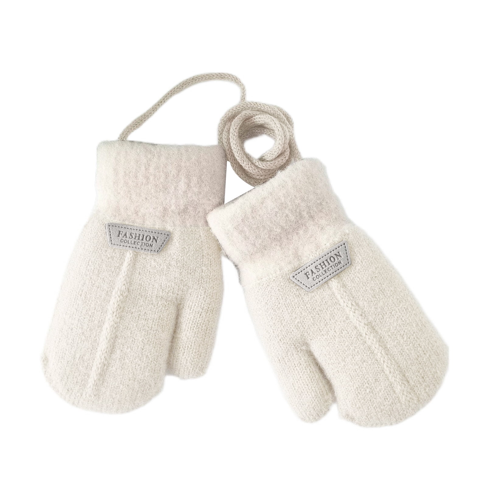 Baby Mittens Full Finger Gloves Cozy Knitting Winter Mittens Child ...