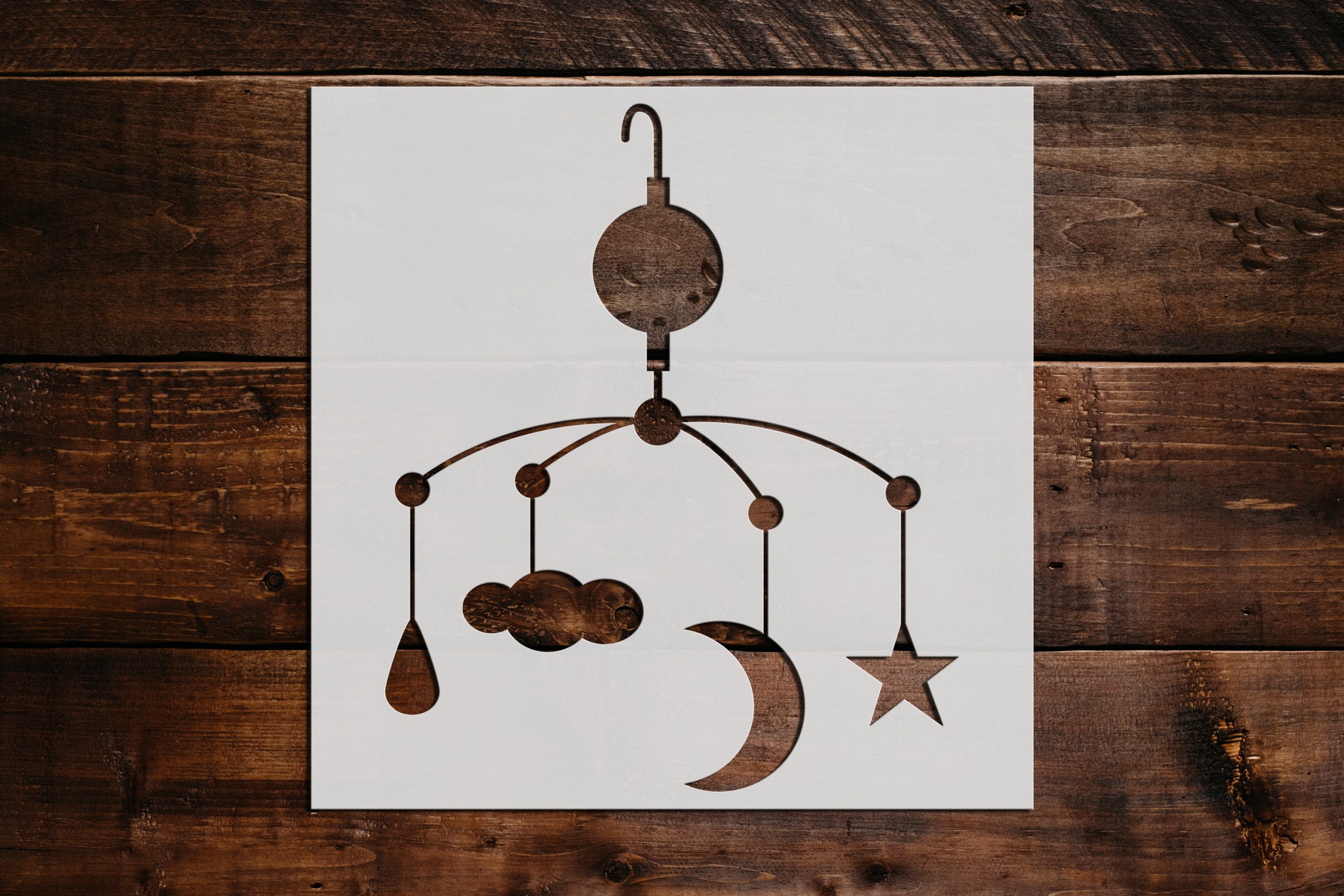 Baby Mobile Stencil - Art and Wall Stencil (16"x16") - Walmart.com