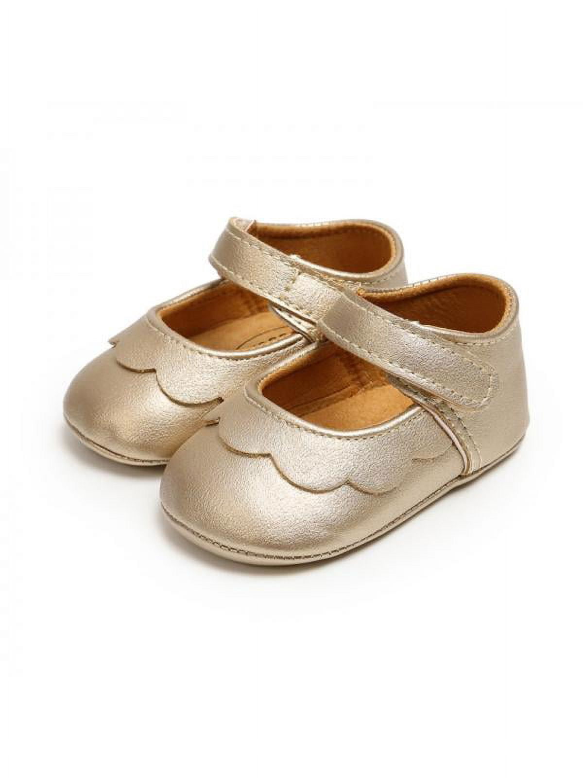 Baby Moccasins Baby Girl Shoes PU Leather Shoes With Rubber Sole Anti ...