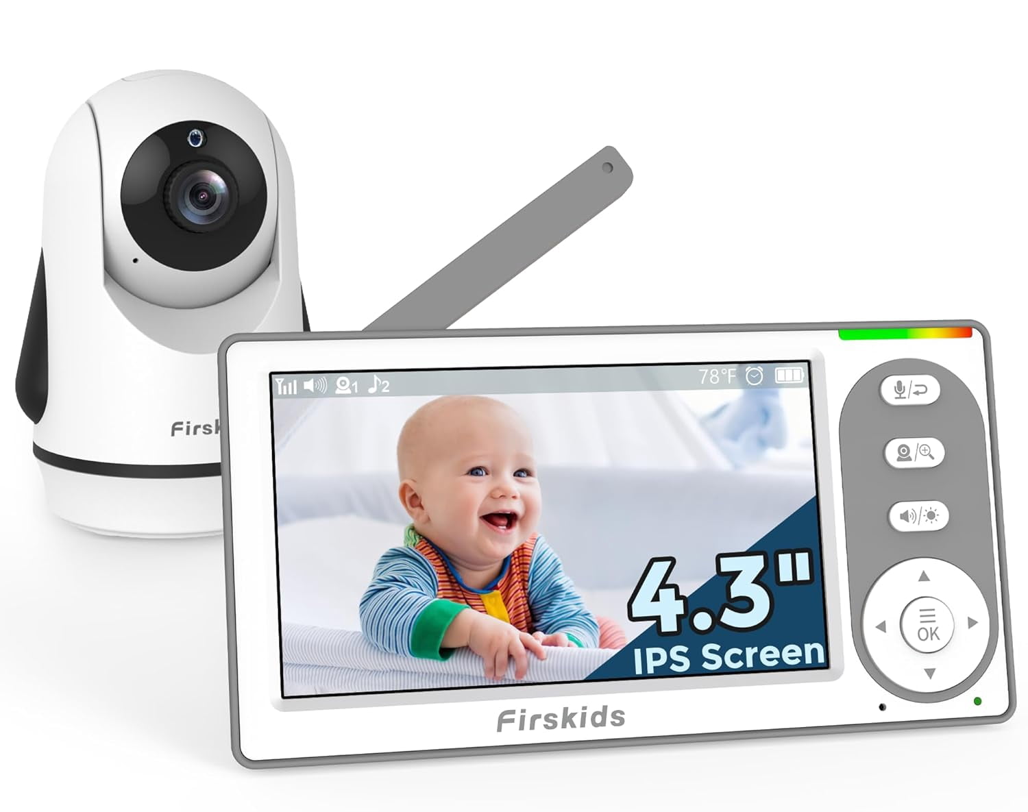 Baby Monitor - 1000ft Long Range Baby Monitor with Camera and Audio No ...