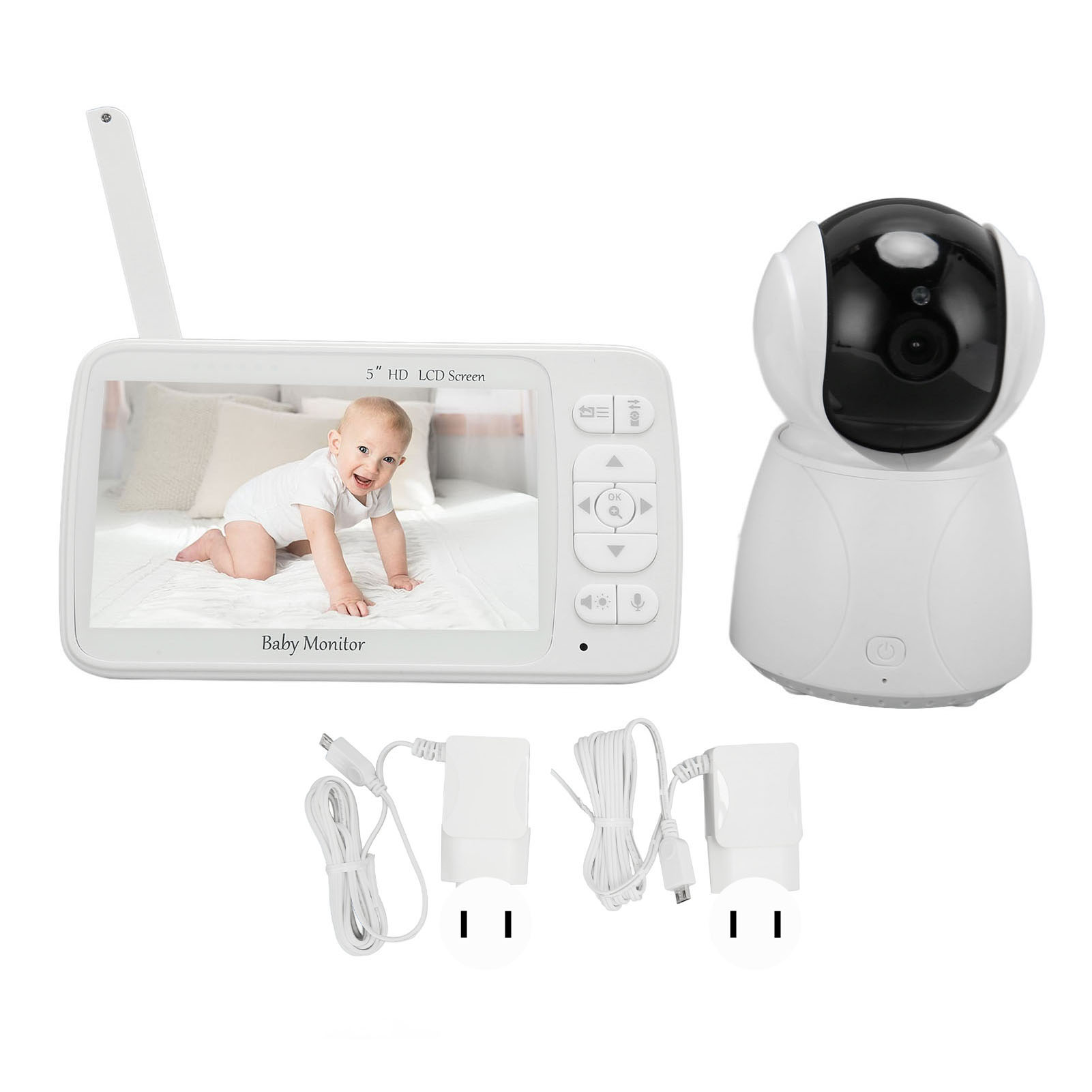 Baby Monitor 3X Magnification 2 Way Intercom Night Vision 1000ft Long ...