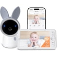 Baby Monitor with Camera and Audio, 4MP Video Baby Monitor with 5 ...