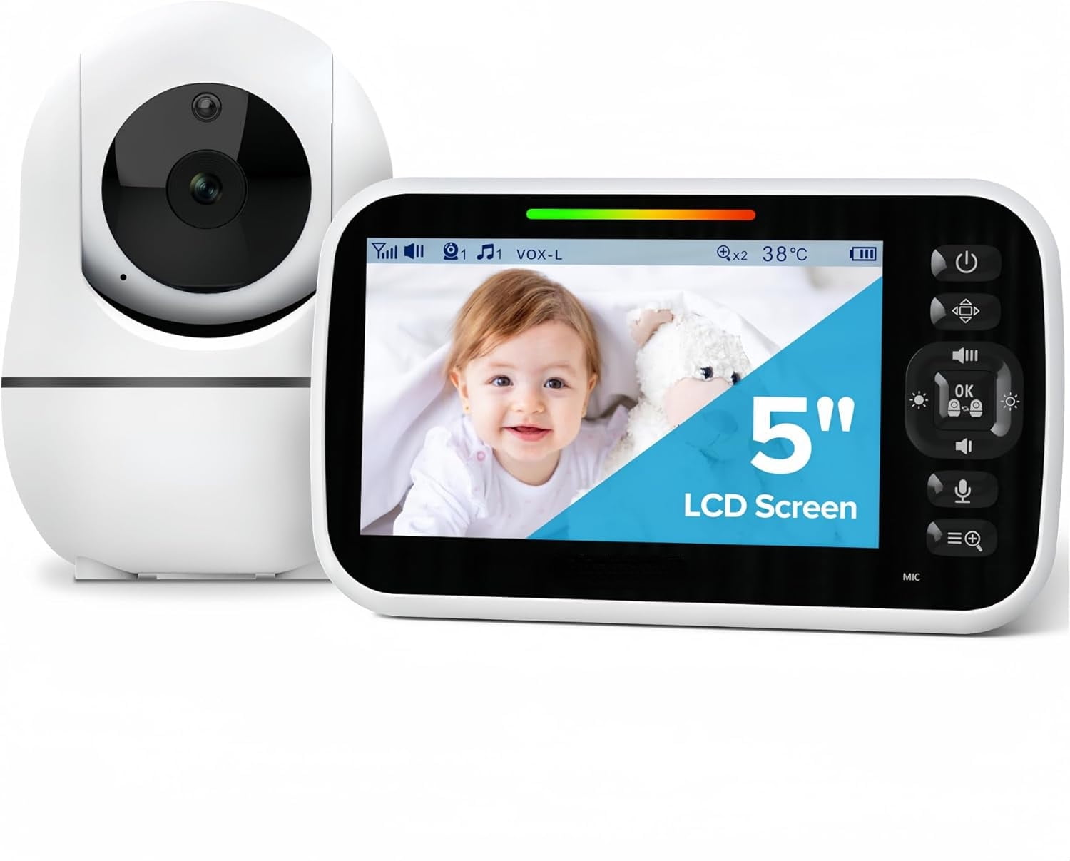 Baby Monitor with Camera and Audio- Video Baby Monitor with 960ft Long ...