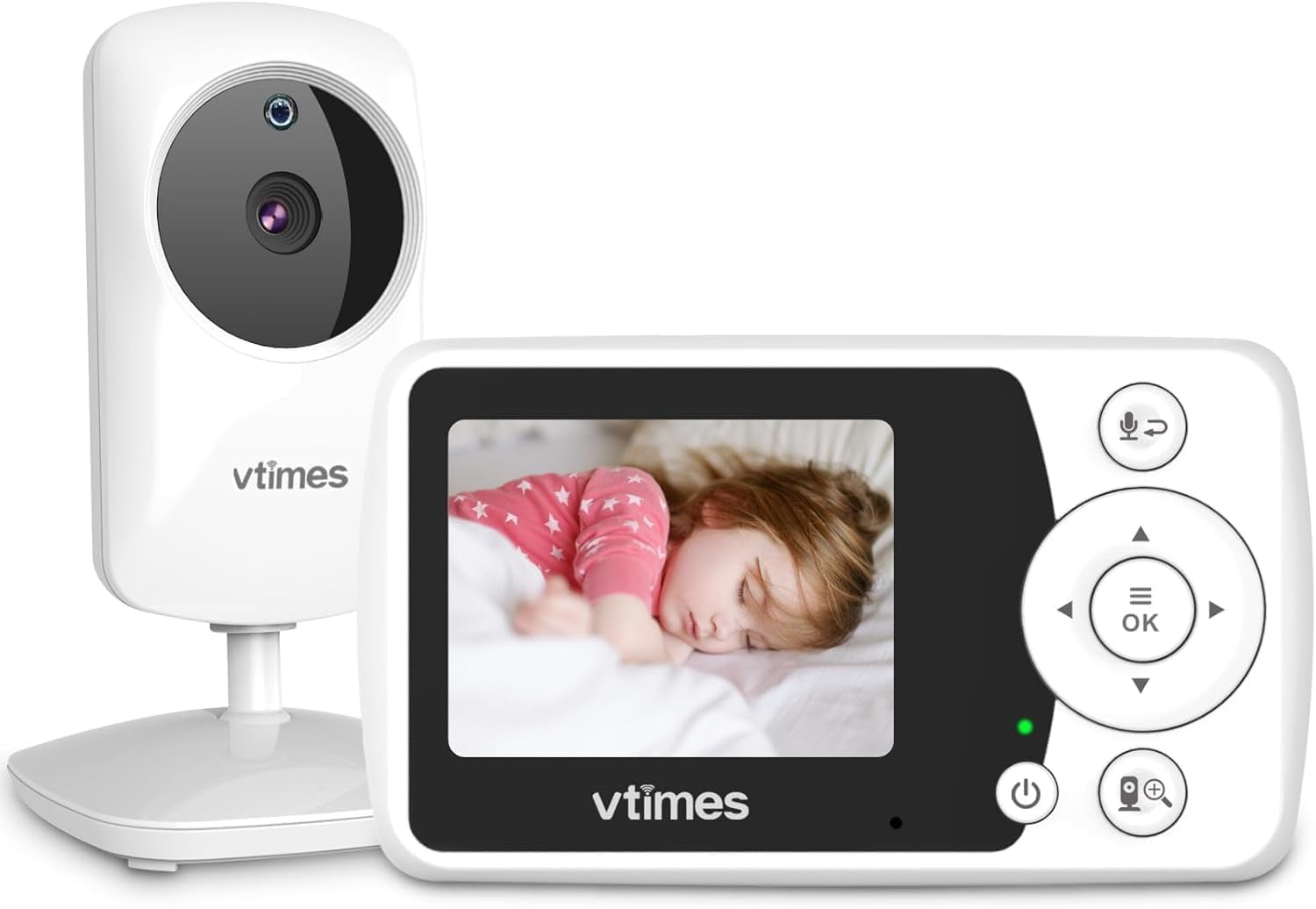 Baby Monitor with Camera and Audio, Video Baby Monitor No WiFi ...
