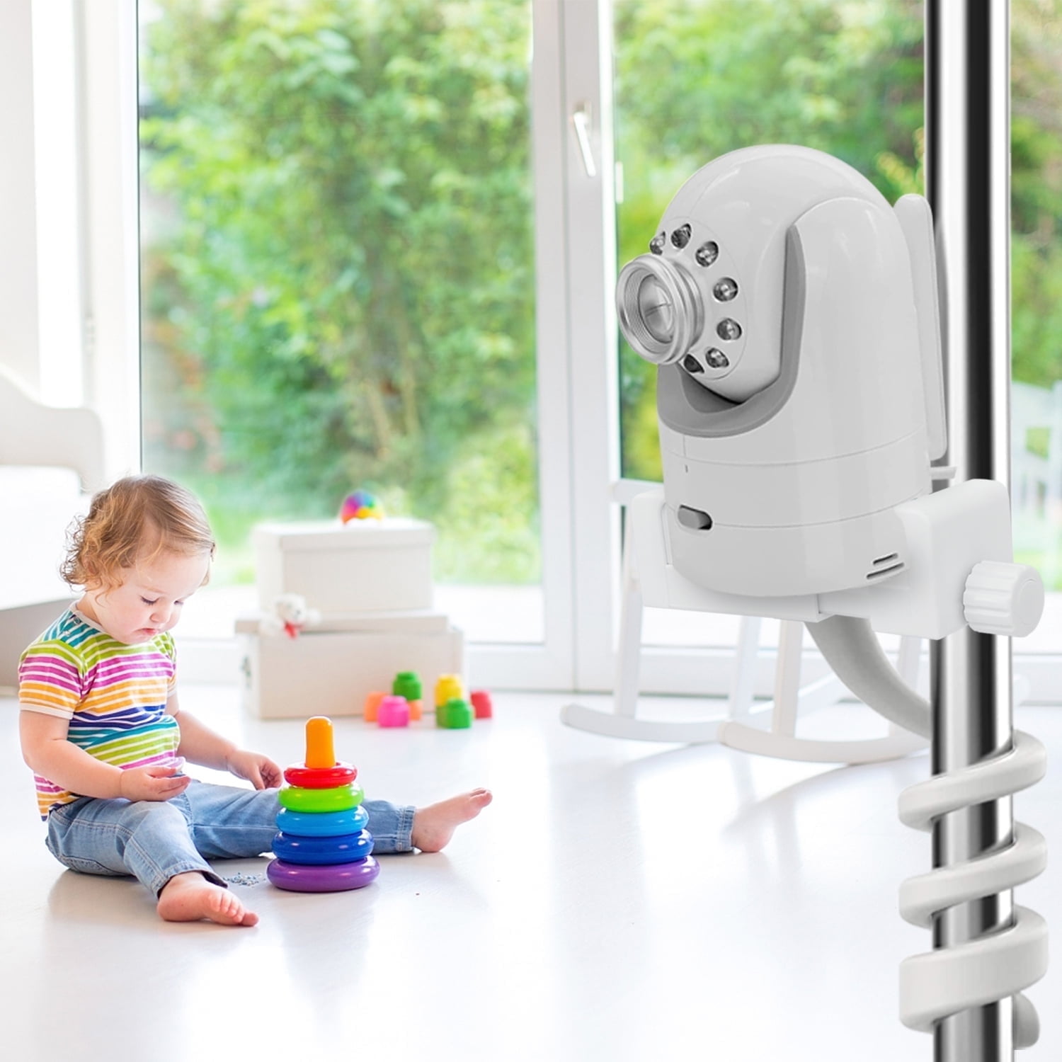 Baby Monitor Mount Camera Shelf Compatible with Infant Optics DXR 8 & DXR-8 Pro and Most Other ...
