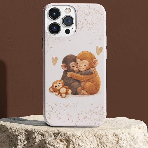 Baby Monkey Cute Animal Case for iPhone 11 12 13 14 15 16 17 Pro Max ...