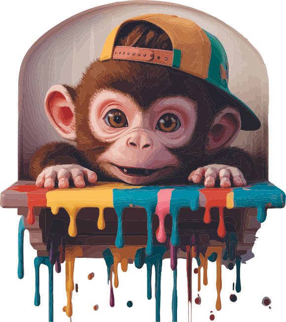 Baby Monkey Monkeys Animal Jungle Wild Adventure Fun Colorful Animals ...