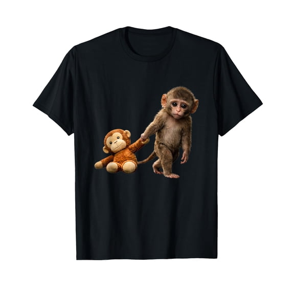 Baby Monkey Punch Plush Cute Monkey Japan Zoo Punch Monkey T-Shirt ...