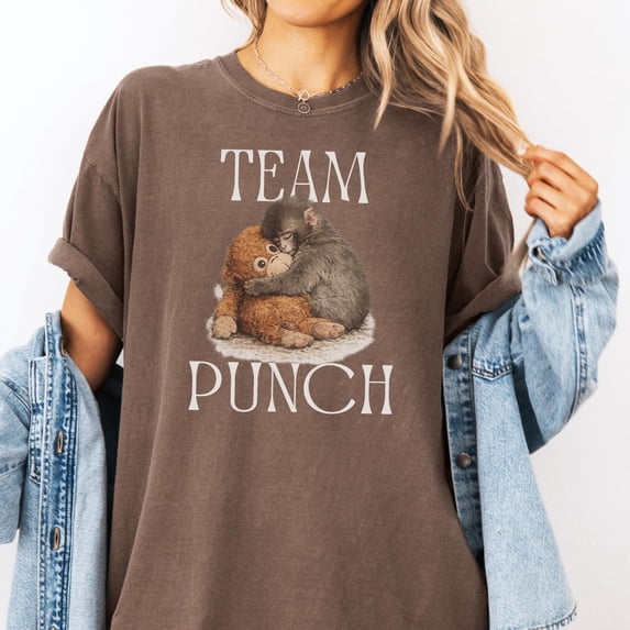 Baby Monkey Punch Shirt, Tee, Cute Monkey Graphic T-Shirt, Team Punch ...