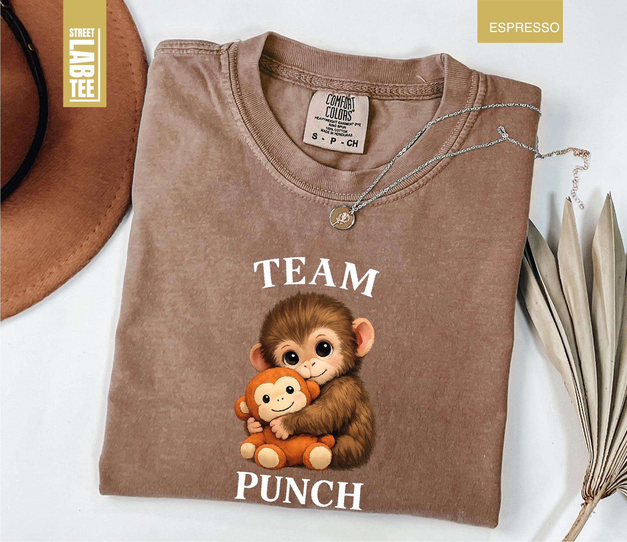 Baby Monkey Punch TShirt Animal Lover Gift Monkey Shirt Team Punch Tee ...