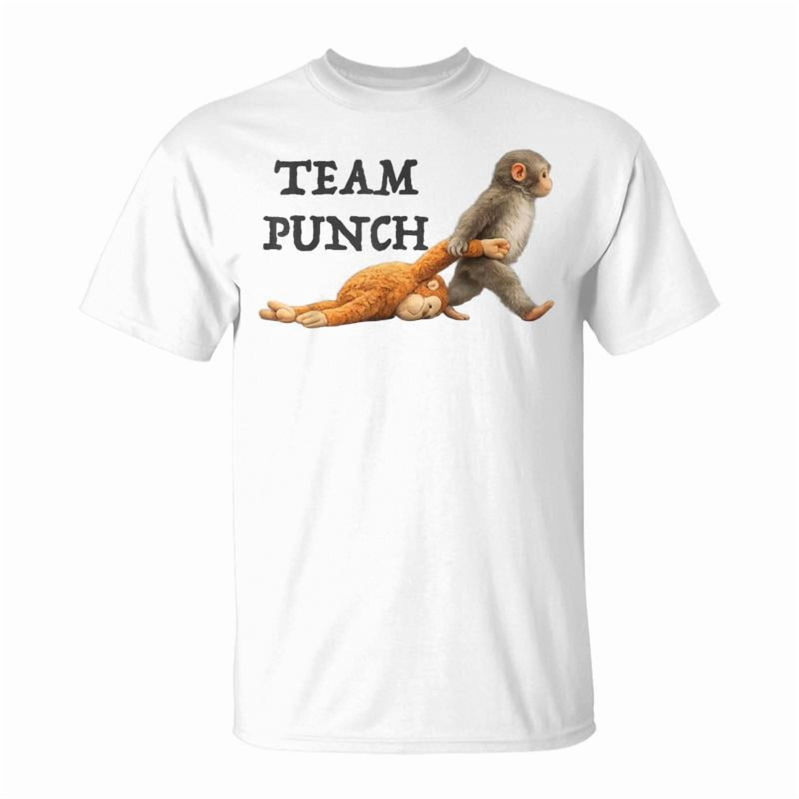 Baby Monkey Team Punch Viral Monkey Meme TShirt - Walmart.com