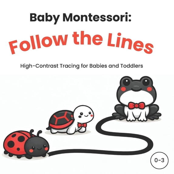 Baby Montessori Baby Montessori: Follow the Lines, Book 3, (Paperback ...