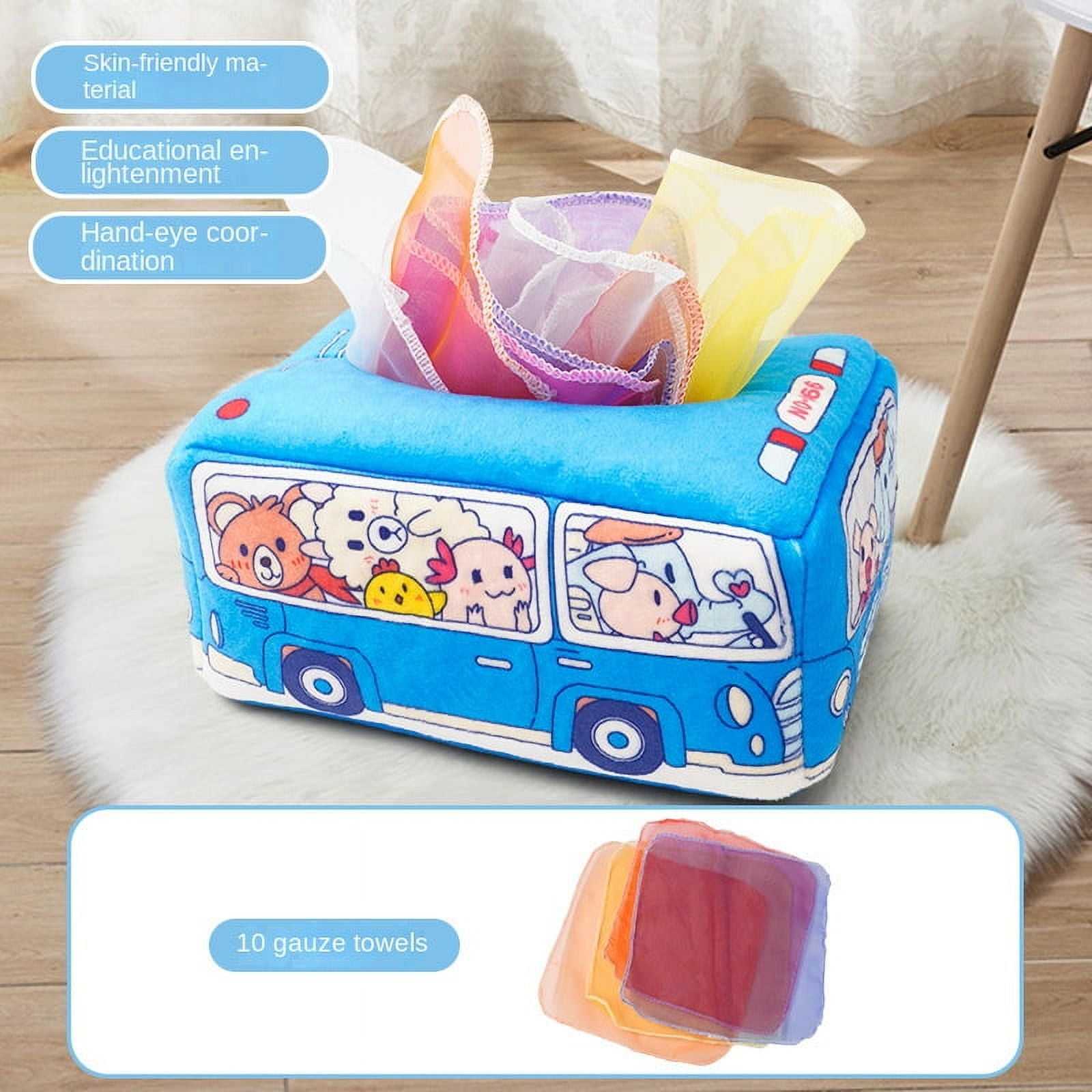 Baby Montessori Toy,Magic Tissue Box,Educational Learning Activity ...