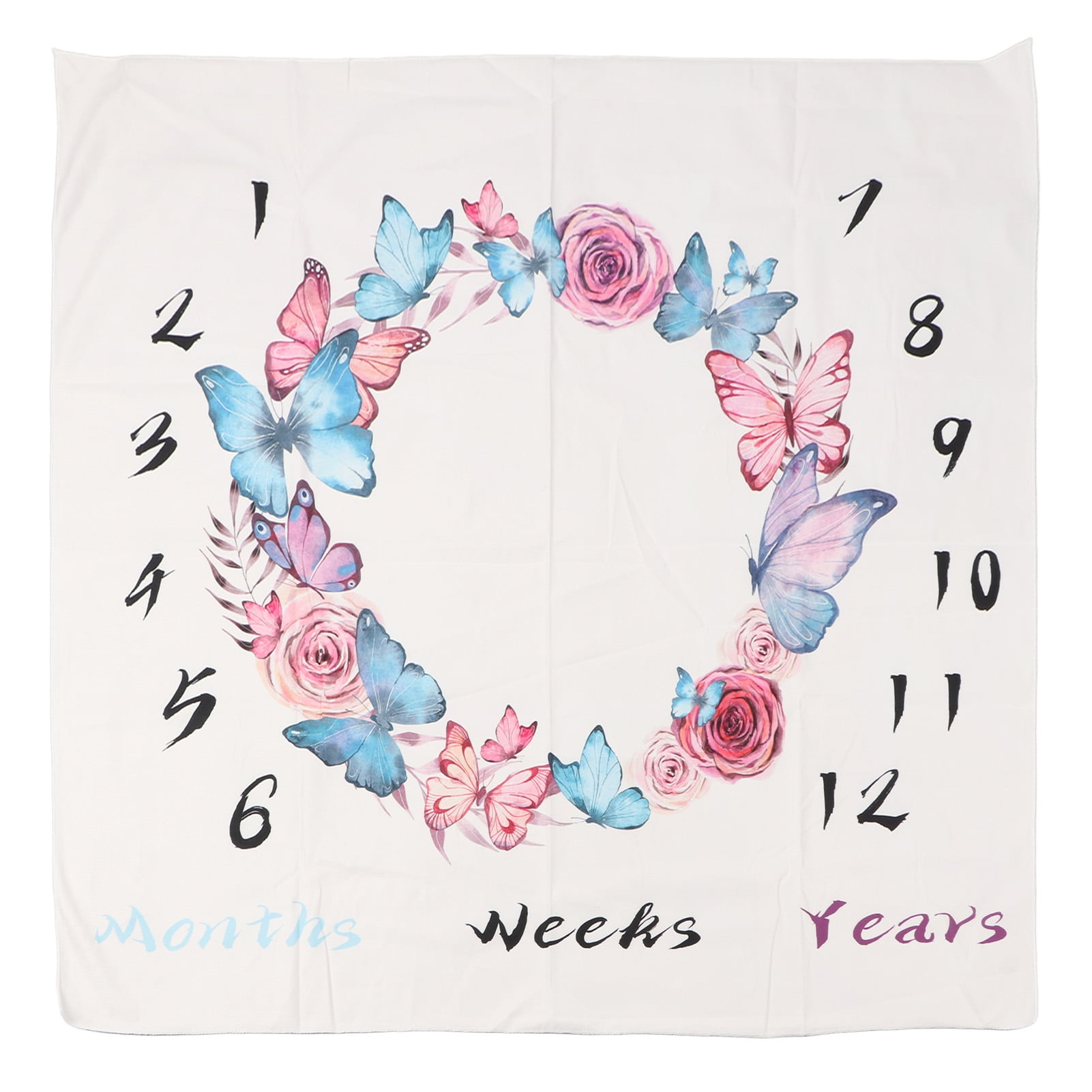 Baby Monthly Milestone Blanket, Soft & Cozy Photo Background Cloth, 39 ...