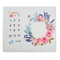 Baby Monthly Milestone Blankets Flannel Photo Shoot Background Mat Prop ...