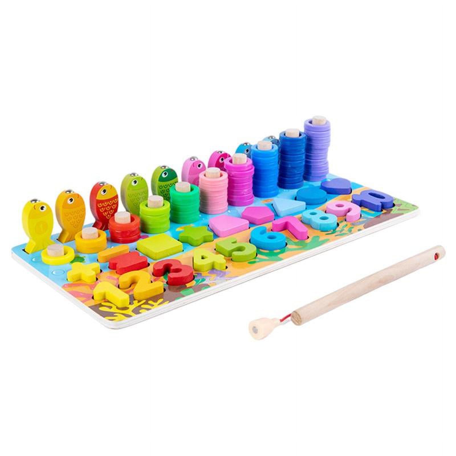 Baby Montisorri Stacking Rings Toys Building Blocks Educational Math ...