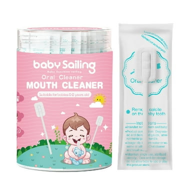 48PCS Baby Tongue Cleaner & Toothbrush, Disposable, Soft Hygiene Oral ...
