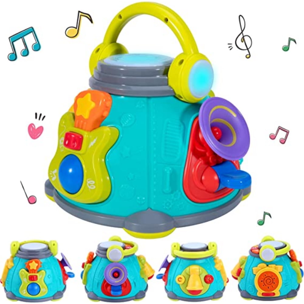 Baby Music Activity Cube, Kids Karaoke Toys, Lights, Sounds, Guitar ...