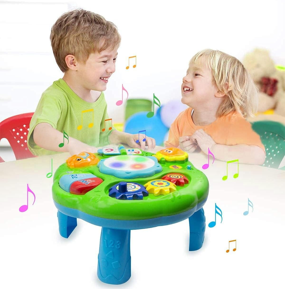 Baby Musical Activity Table - Educational Toy for 6-18 Months, 3-in-1 ...