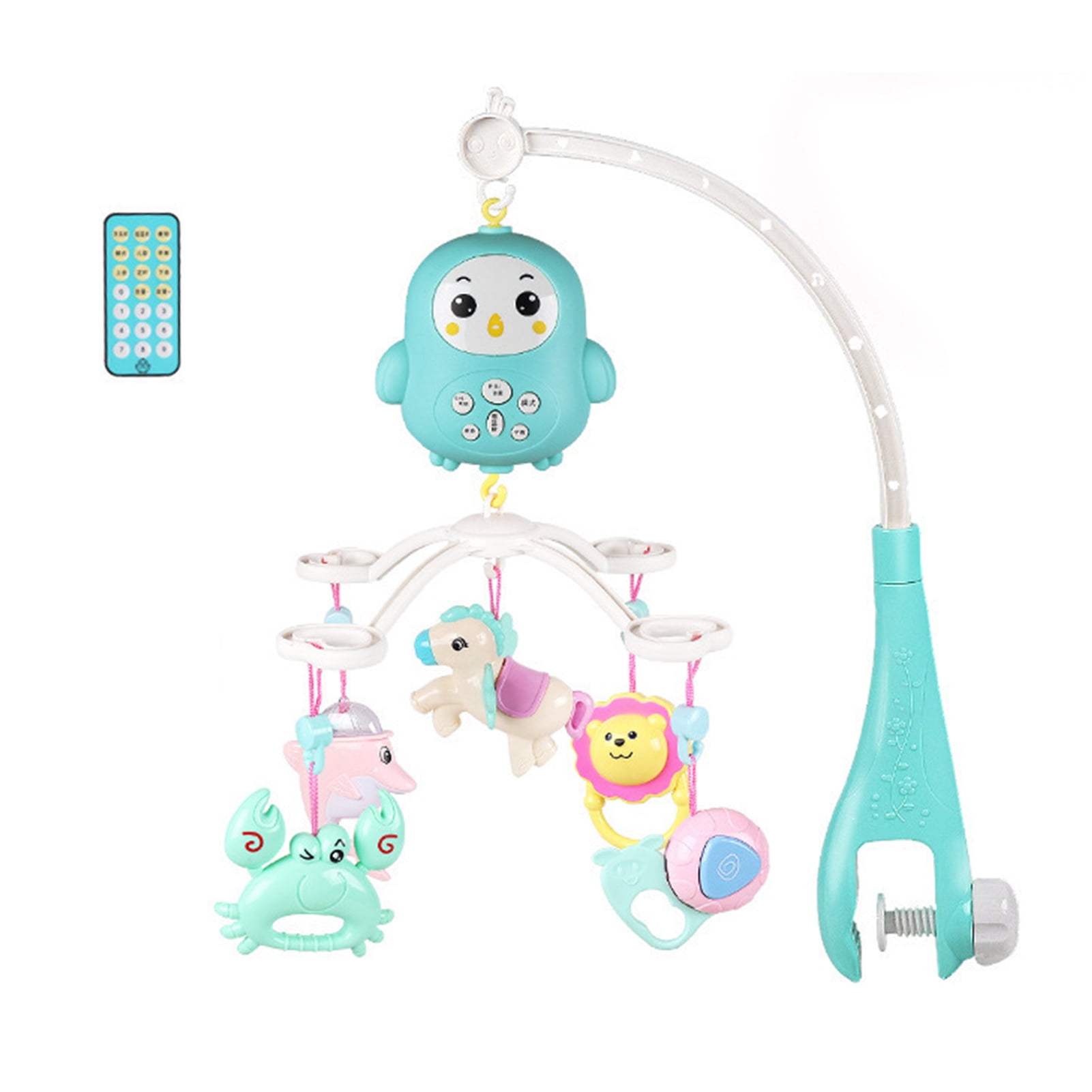 Baby Musical Crib Mobile with Night Lights and Relaxing Music Remote ...