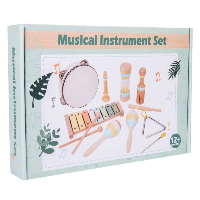 Baby Musical Instruments - Montessori Wooden Baby Musical Toys Toddler ...