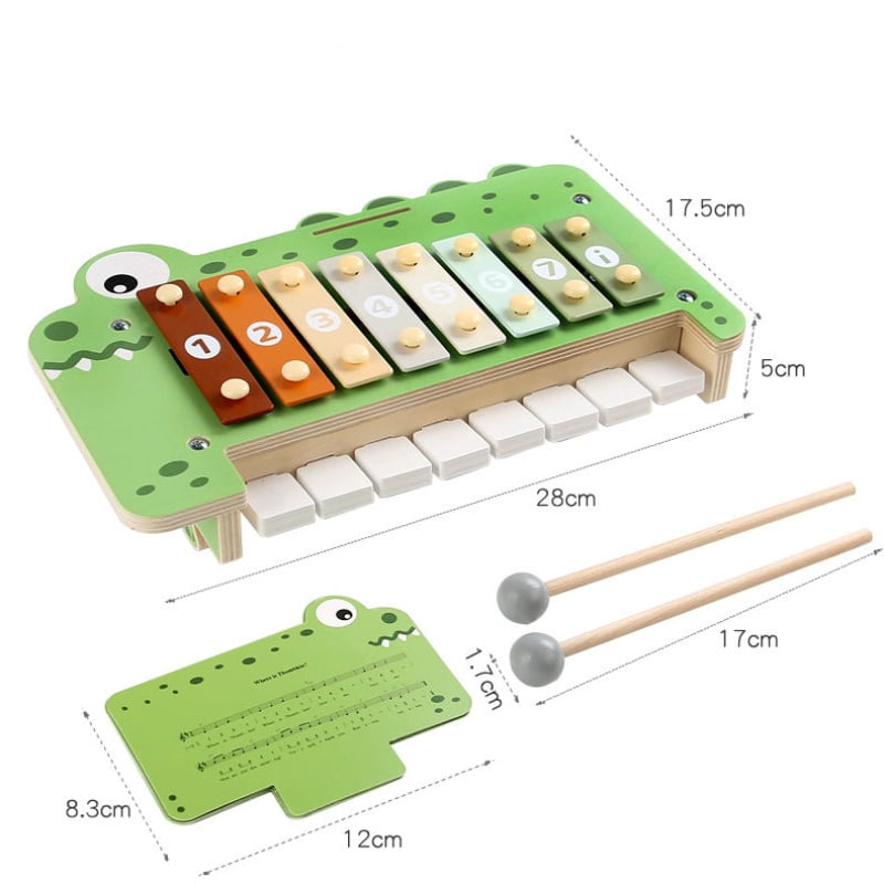 Baby Musical Instruments Montessori Wooden Toys,Percussion Xylophone ...