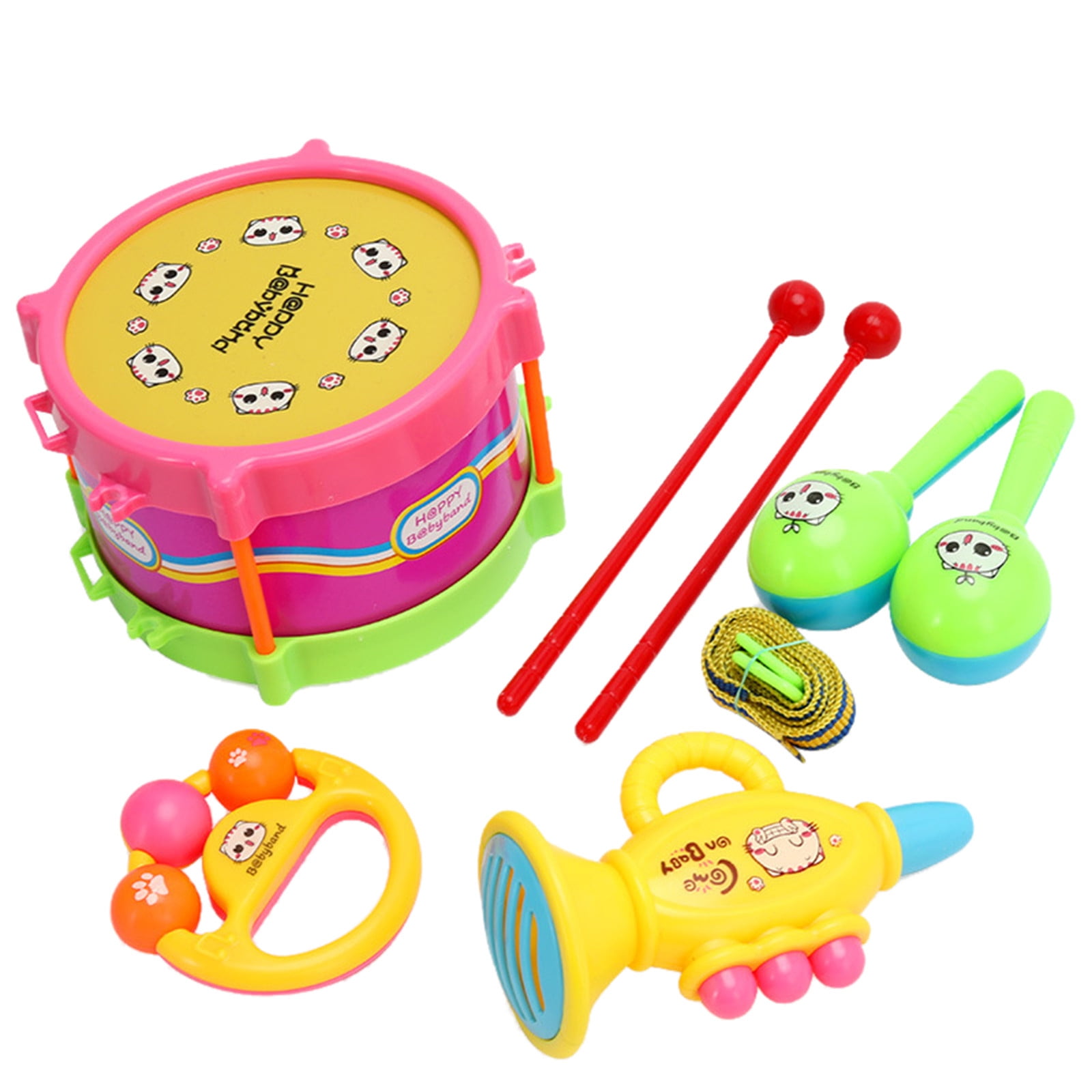 Baby Musical Instruments Toddler Learning Toys Drum Set for 1 2 3 Year ...