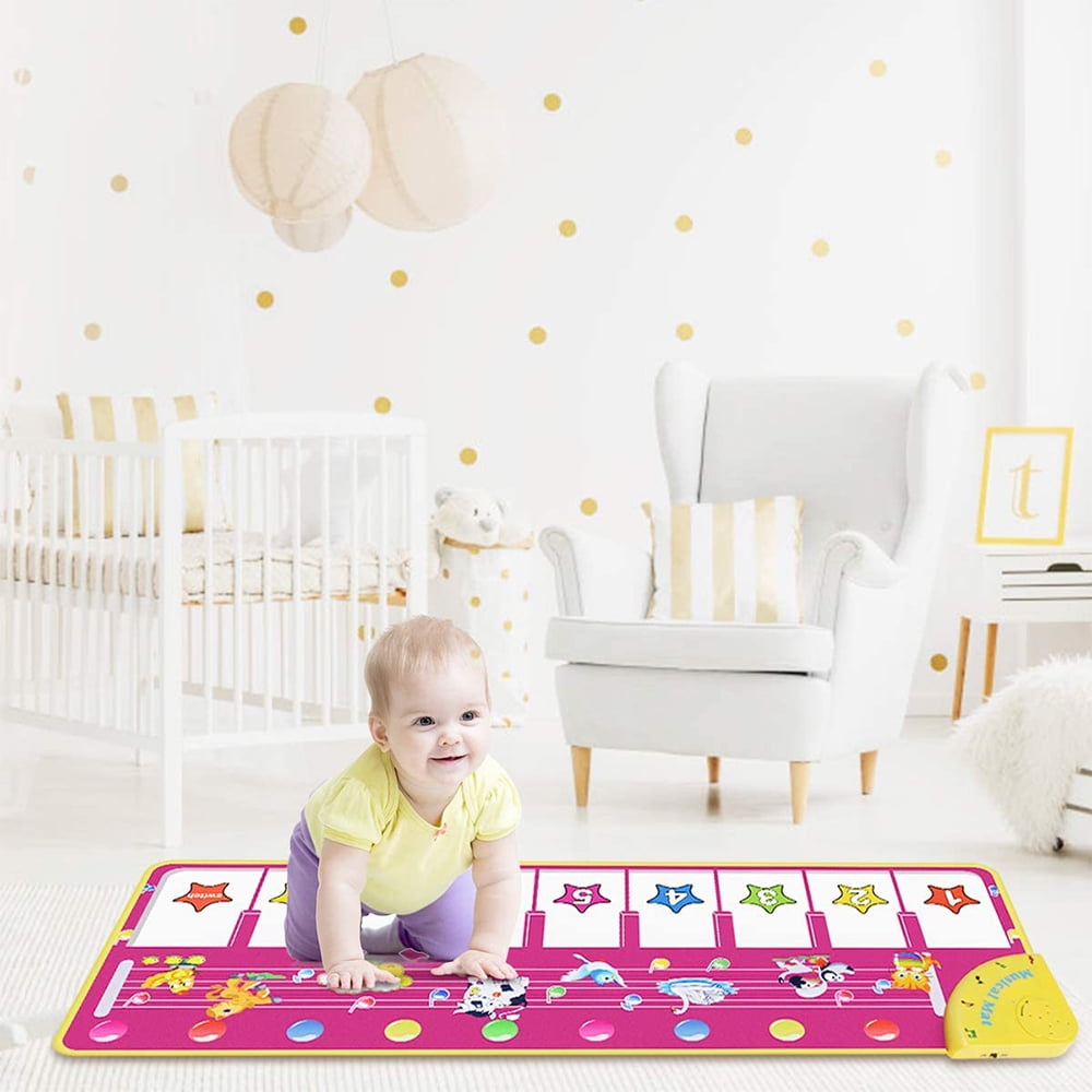 Baby Musical Mats, Floor Piano Mat Musical Toys for Toddlers 1 2 3 Year ...