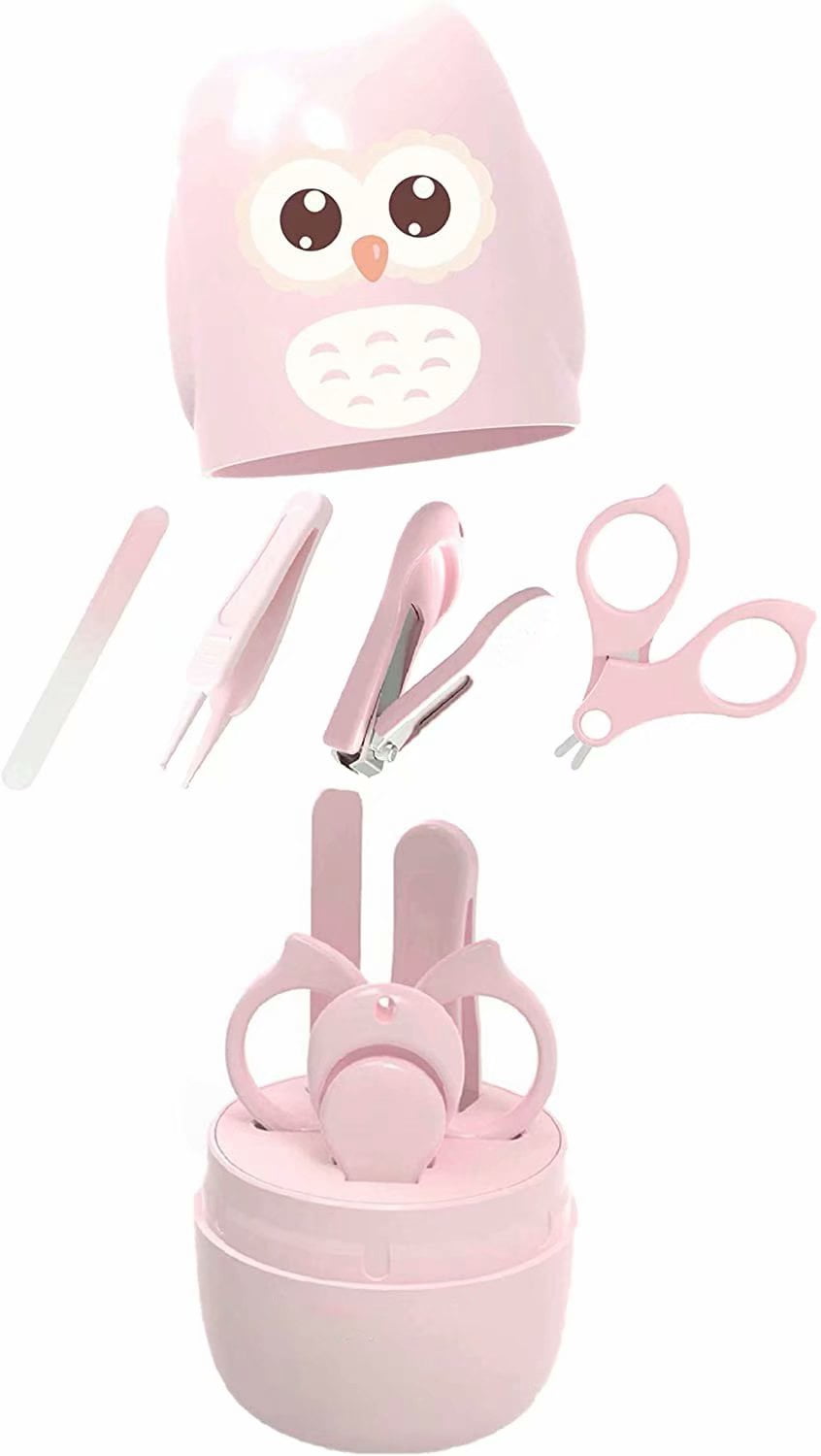 Baby Nail Clipper, 4-in-1 Baby Nail Care Set with Mini Cute Case, Baby ...