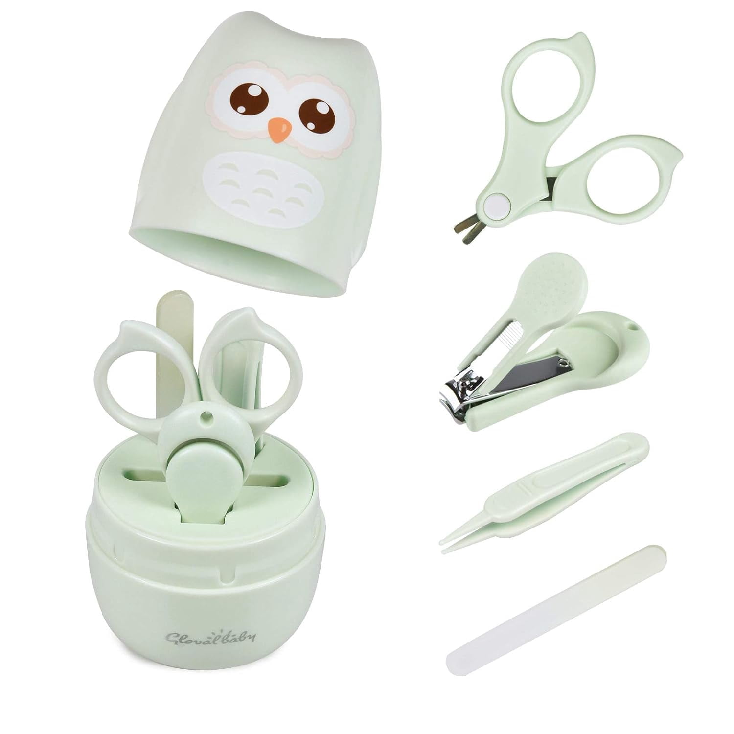 Gloval Baby Nail Kit, Manicure and Pedicure Set with Owl Case, Nail ...
