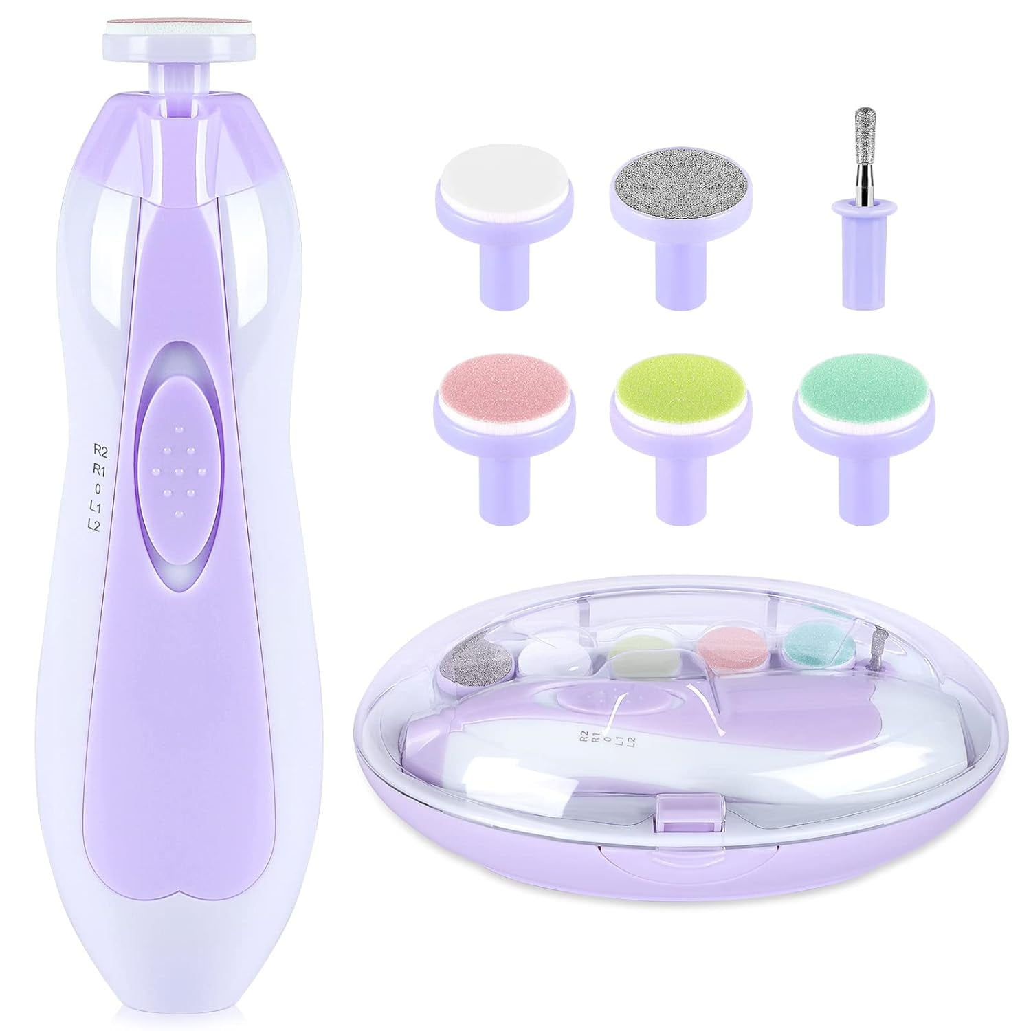 Qunlions life Baby Nail Trimmer Electric, Safe Baby Nail File Kit ...