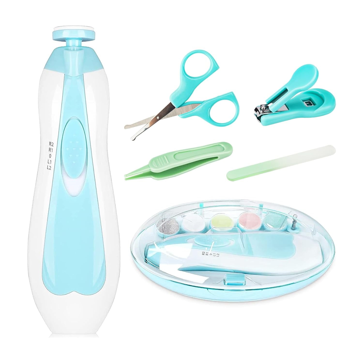 Baby Nail Trimmer Electric, Baby Nail Clippers Safe Baby Nail File Kit ...