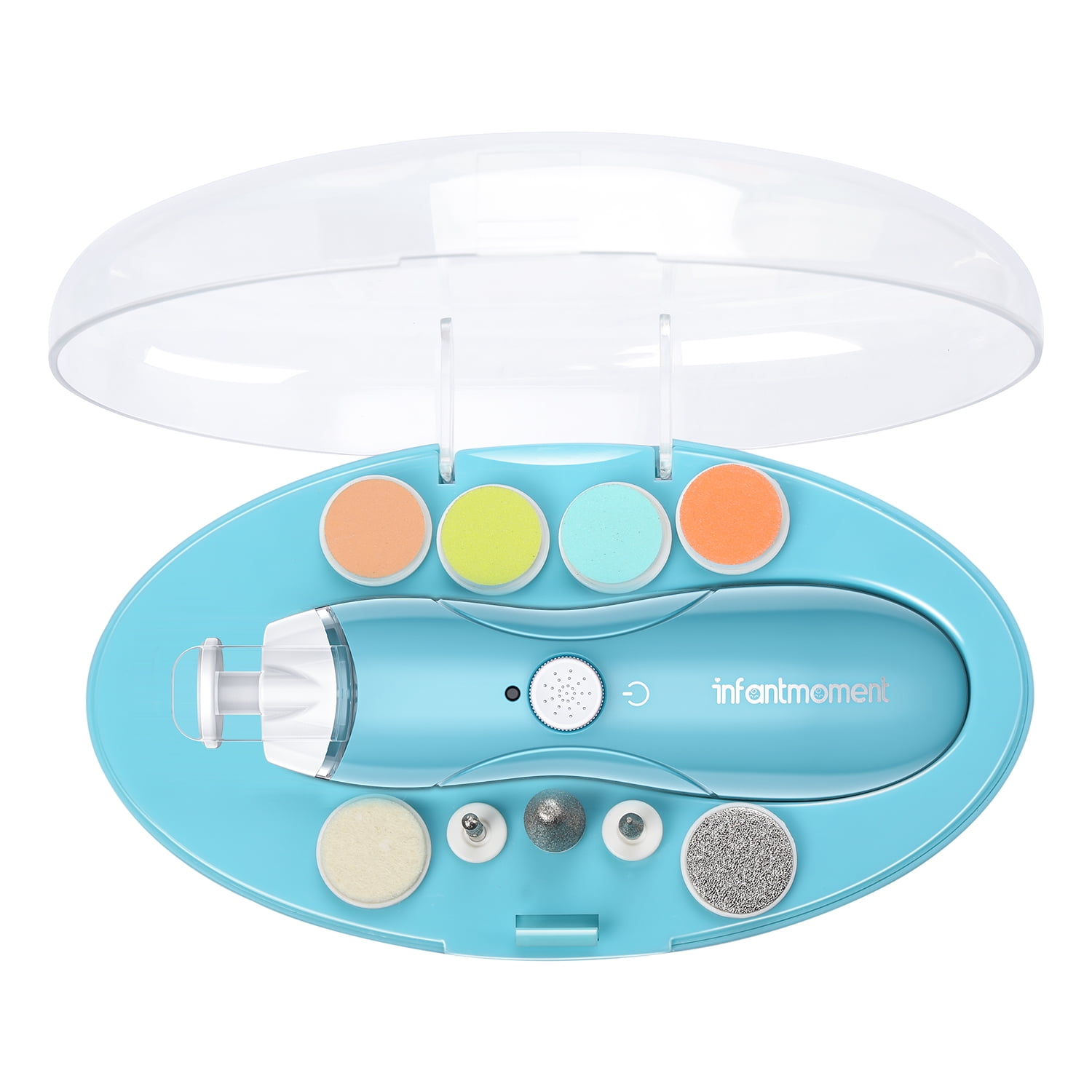 Baby Nail Trimmer File with Light Safe Electric Nail Clippers Kit for ...