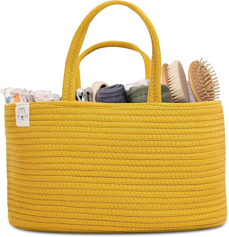 Baby Nappy Caddy Organiser - Large Portable Baby Caddy for Diapers and ...