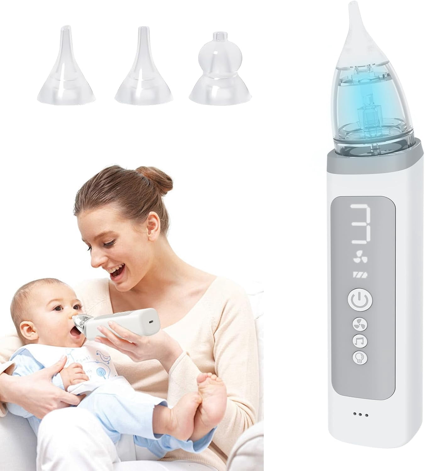 Baby Nasal Aspirator,Electric Nose Suction for Baby,Baby Nose Sucker ...