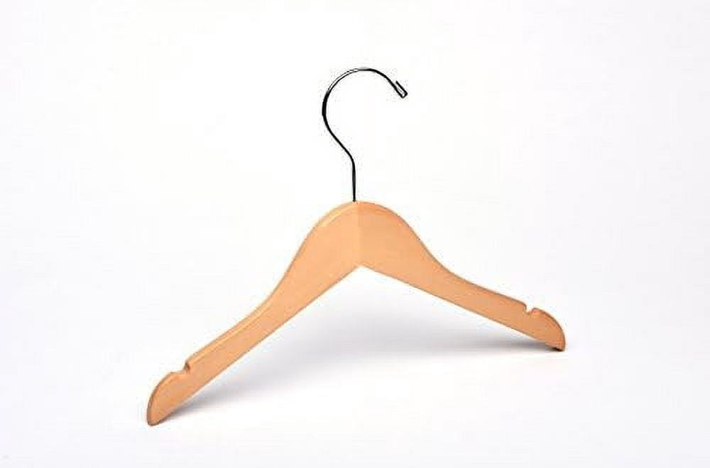 Baby Natural Top Wooden Hangers, Box of 50, 11 inch, for Sizes 0 to 3T ...