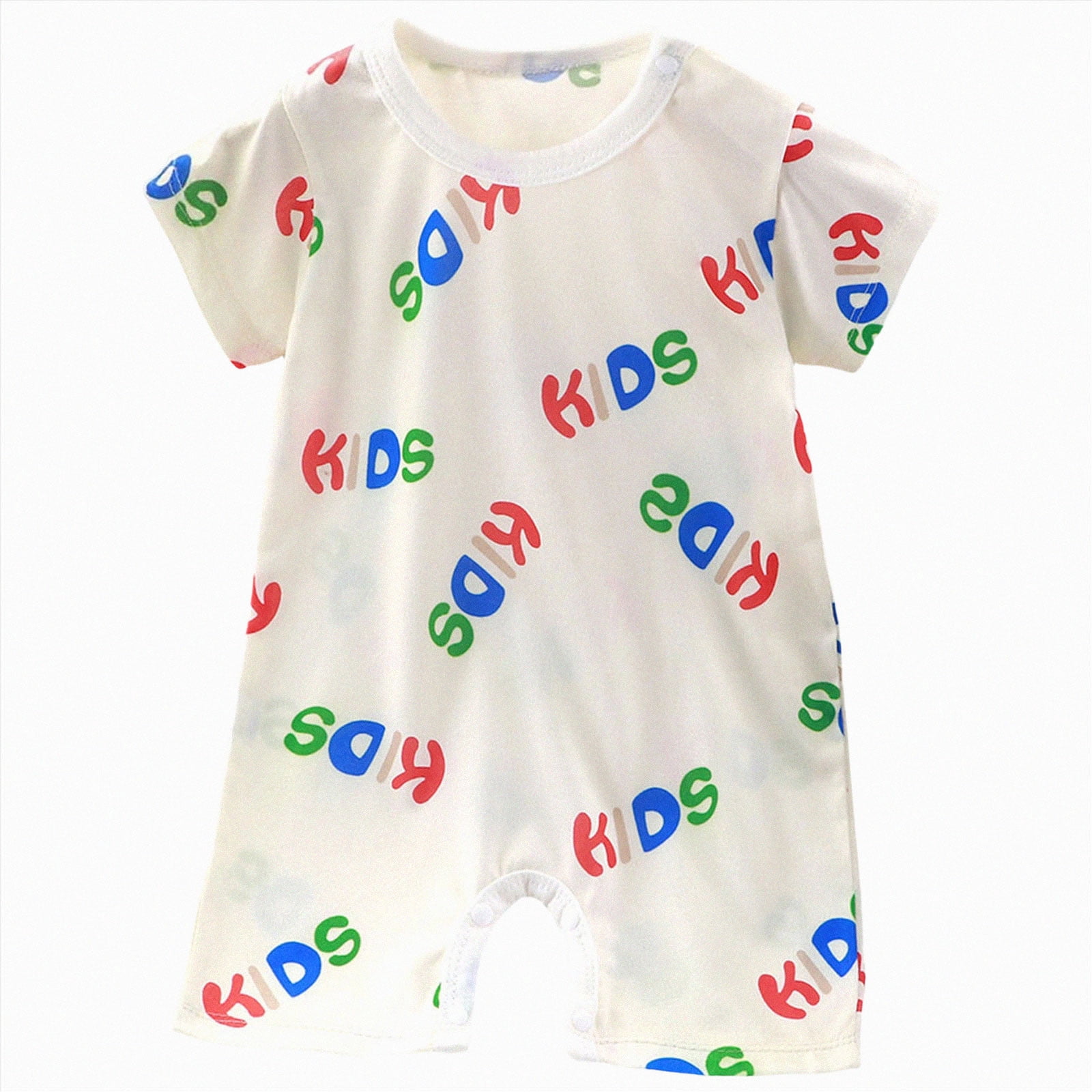 Baby Newborn Boy Summer Short Sleeve Thin Cotton Newborn Clothes Baby ...