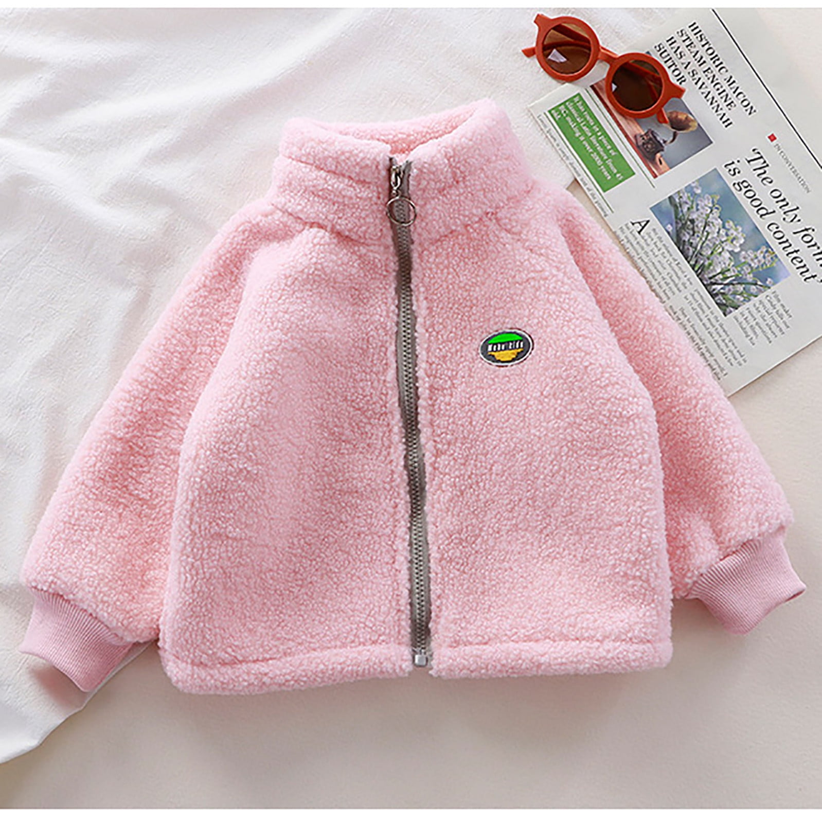 Baby Coat Cute Cartoon Printed Solid Soft Lightweight Long Sleeve New ...