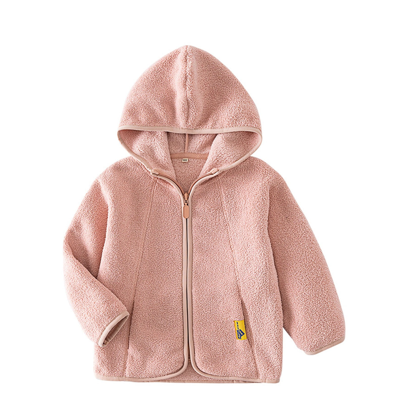 Baby Winter Jacket with Hoodie Cute Cartoon Printed Solid Long Sleeve ...