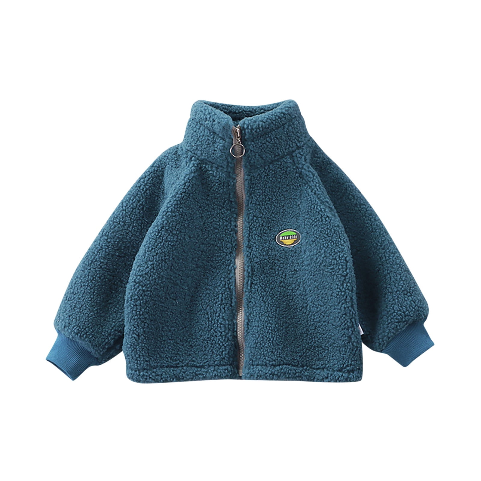 Baby Warm Jacket Cute Cartoon Printed Solid Long Sleeve Girl Outfits ...