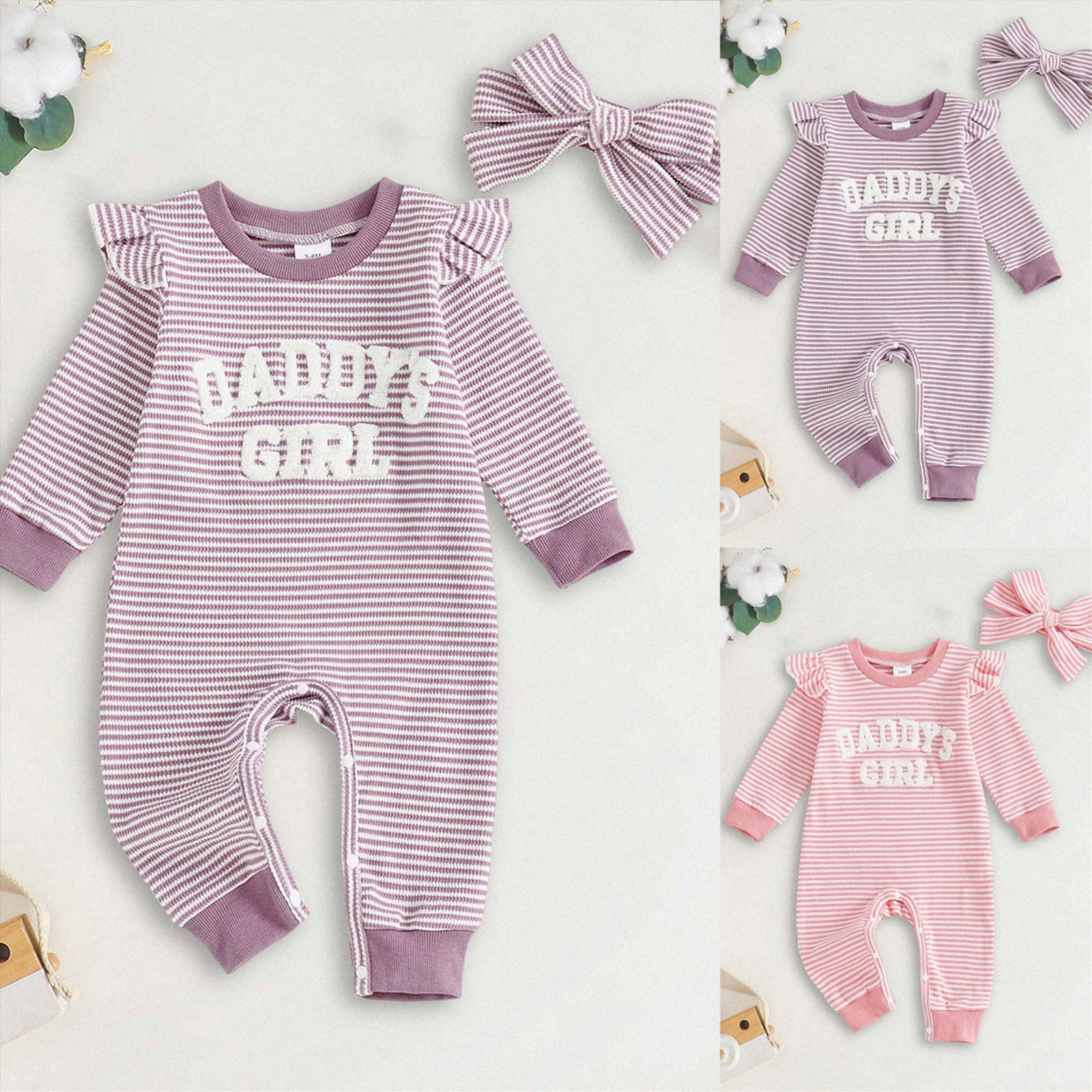 Baby Newborn Layette Clothing Sets Soft Cotton Bodysuits Pants Sets for ...