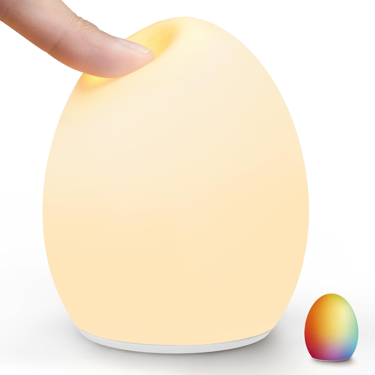 Baby Night Light, Silicone Egg Light for Kids, Portable Touch Night ...