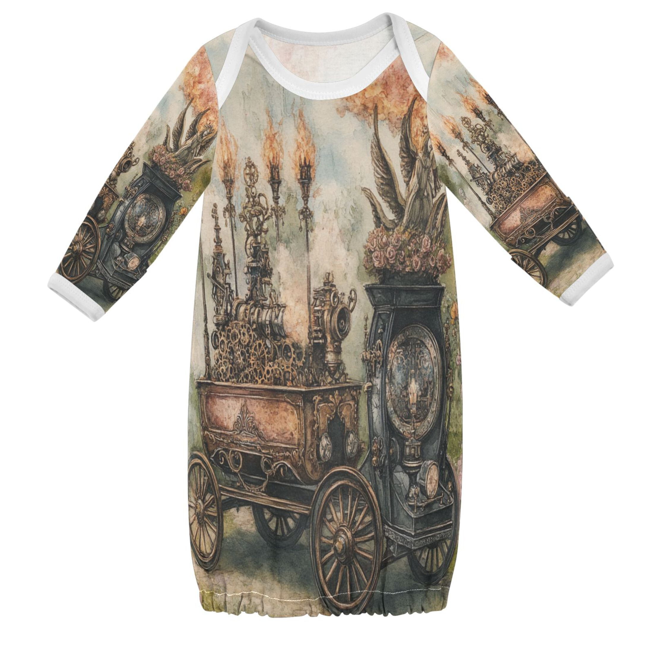 Baby Night dress Cartoon Creative Art Steampunk TrainSleepwear Outfits ...