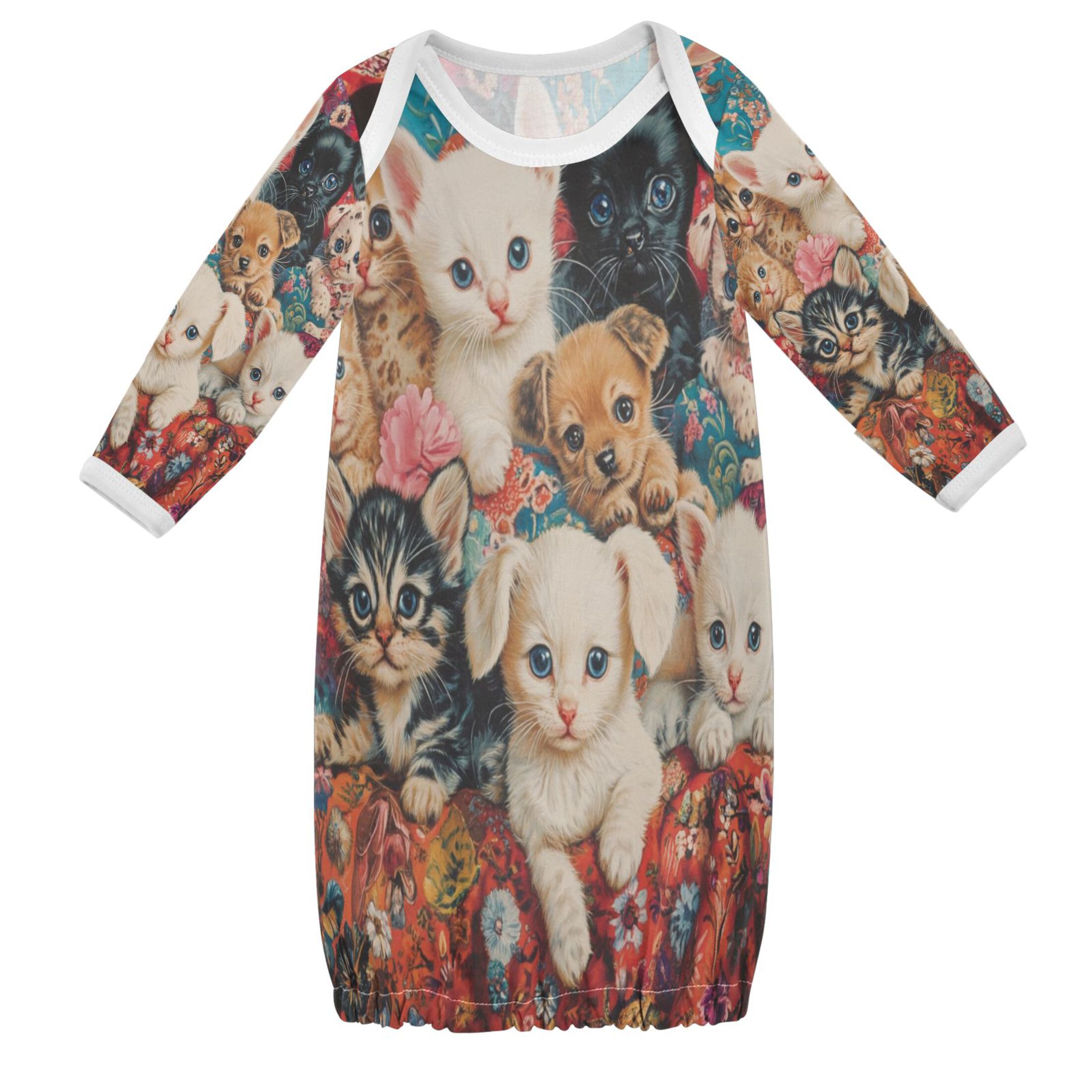 Baby Night dress Cartoon Creative Cozy Companions TogetherSleepwear ...