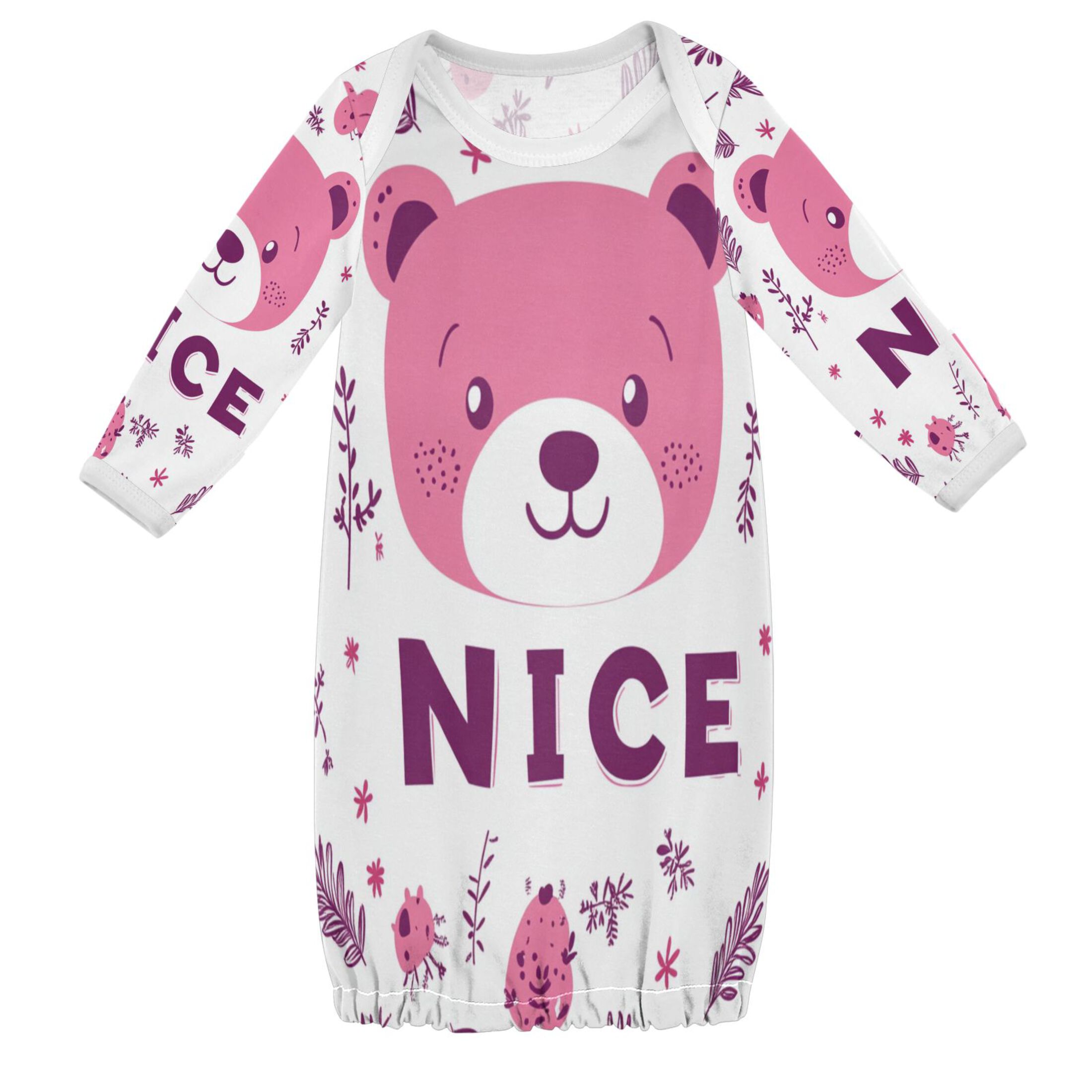 Baby Night dress Cartoon Creative Cute Bears PrintingSleepwear Outfits ...