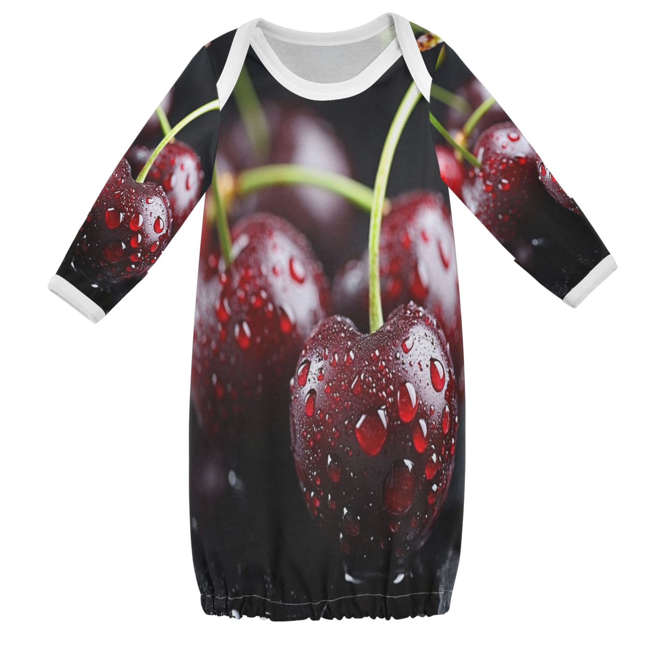 Baby Night dress Cartoon Creative Dark Red CherriesSleepwear Outfits ...