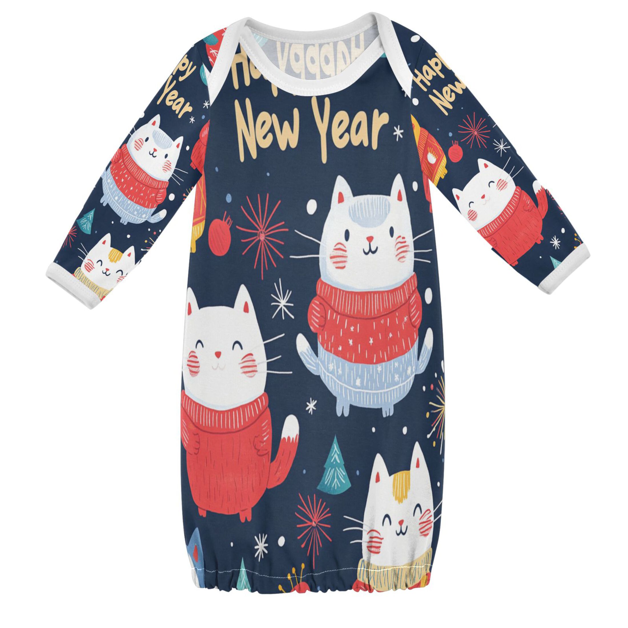 Baby Night dress Cartoon Creative Festive Feline CheerSleepwear Outfits ...