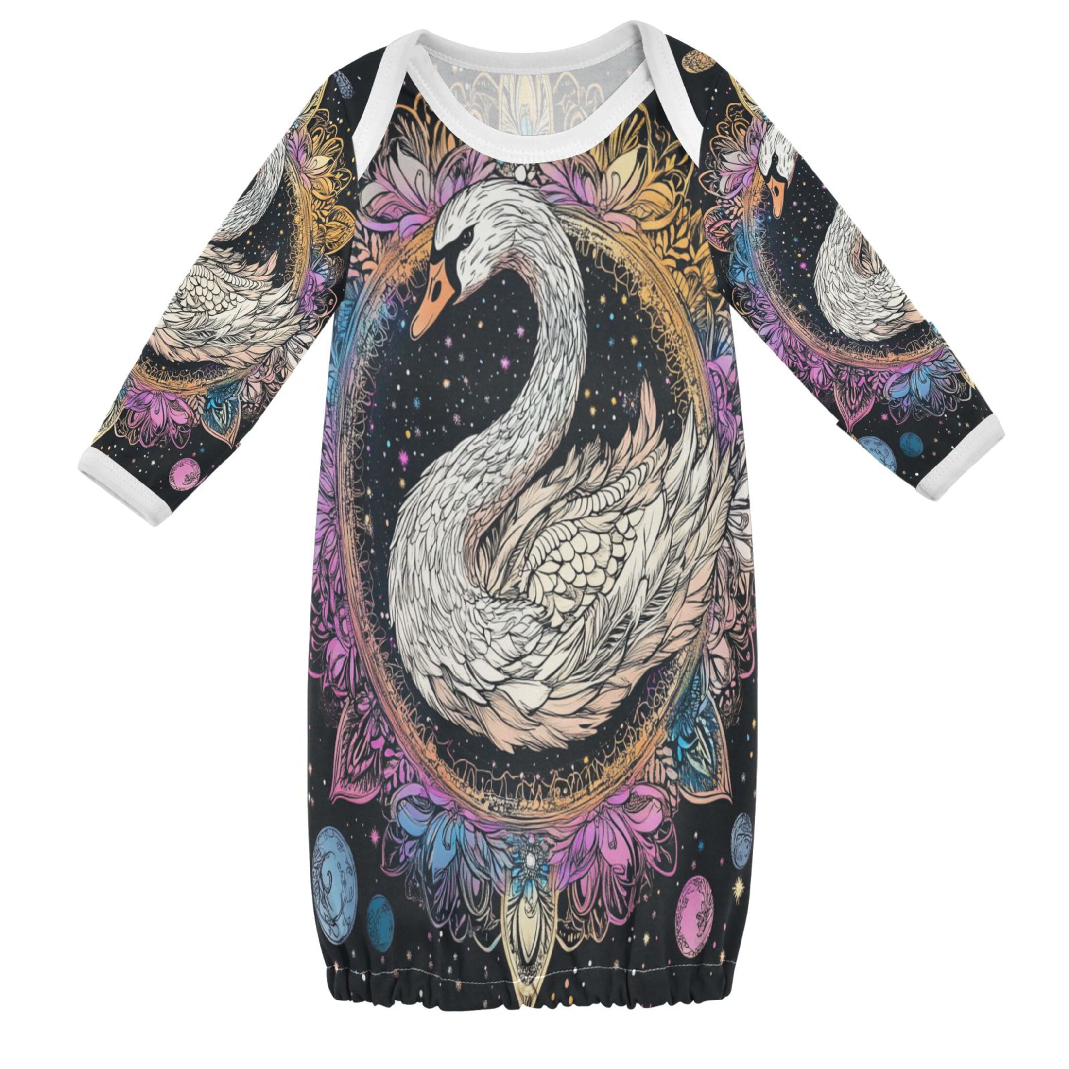 Baby Night dress Cartoon Creative Galactic Elegance The SwanSleepwear ...