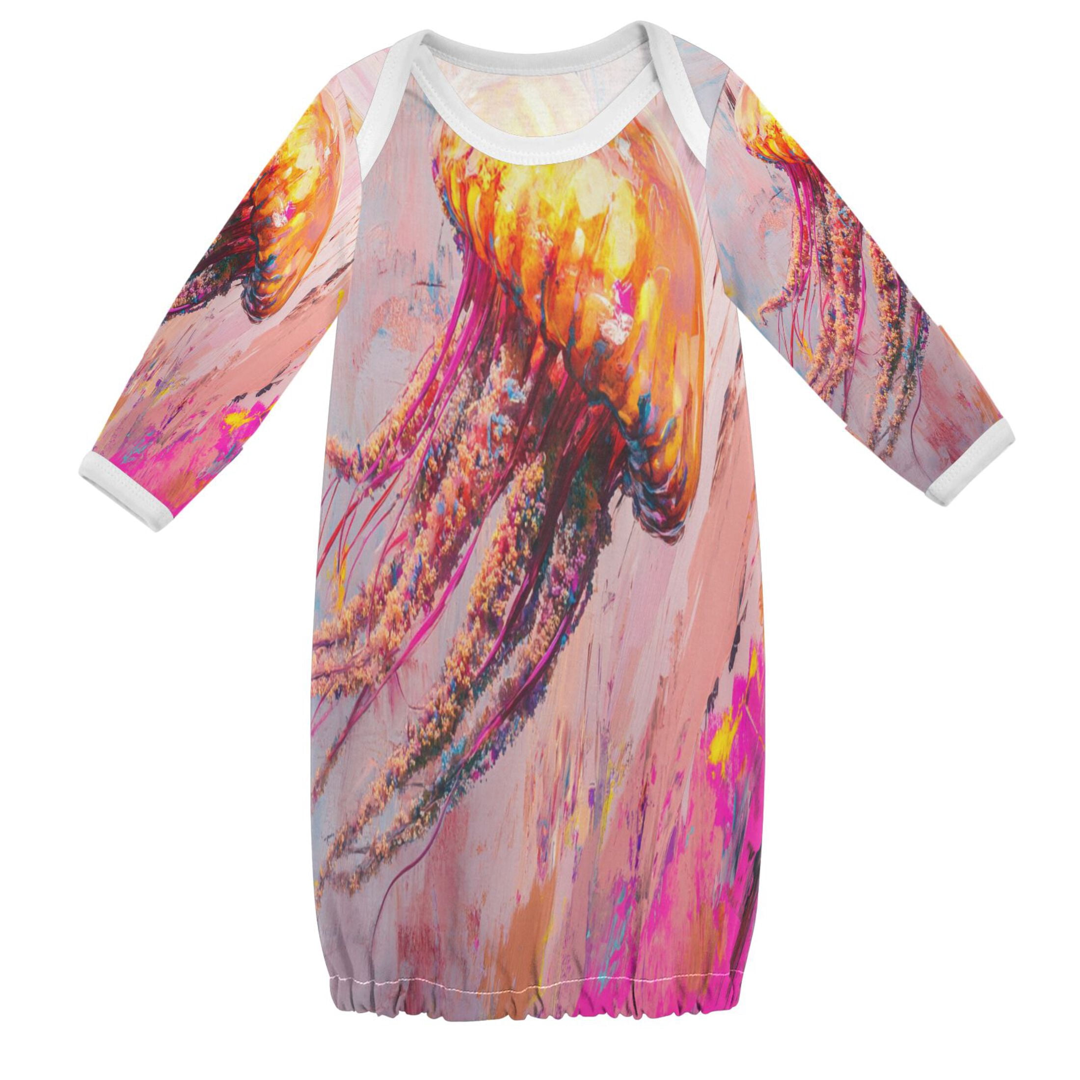 Baby Night dress Cartoon Creative Jellyfish PaintingSleepwear Outfits ...