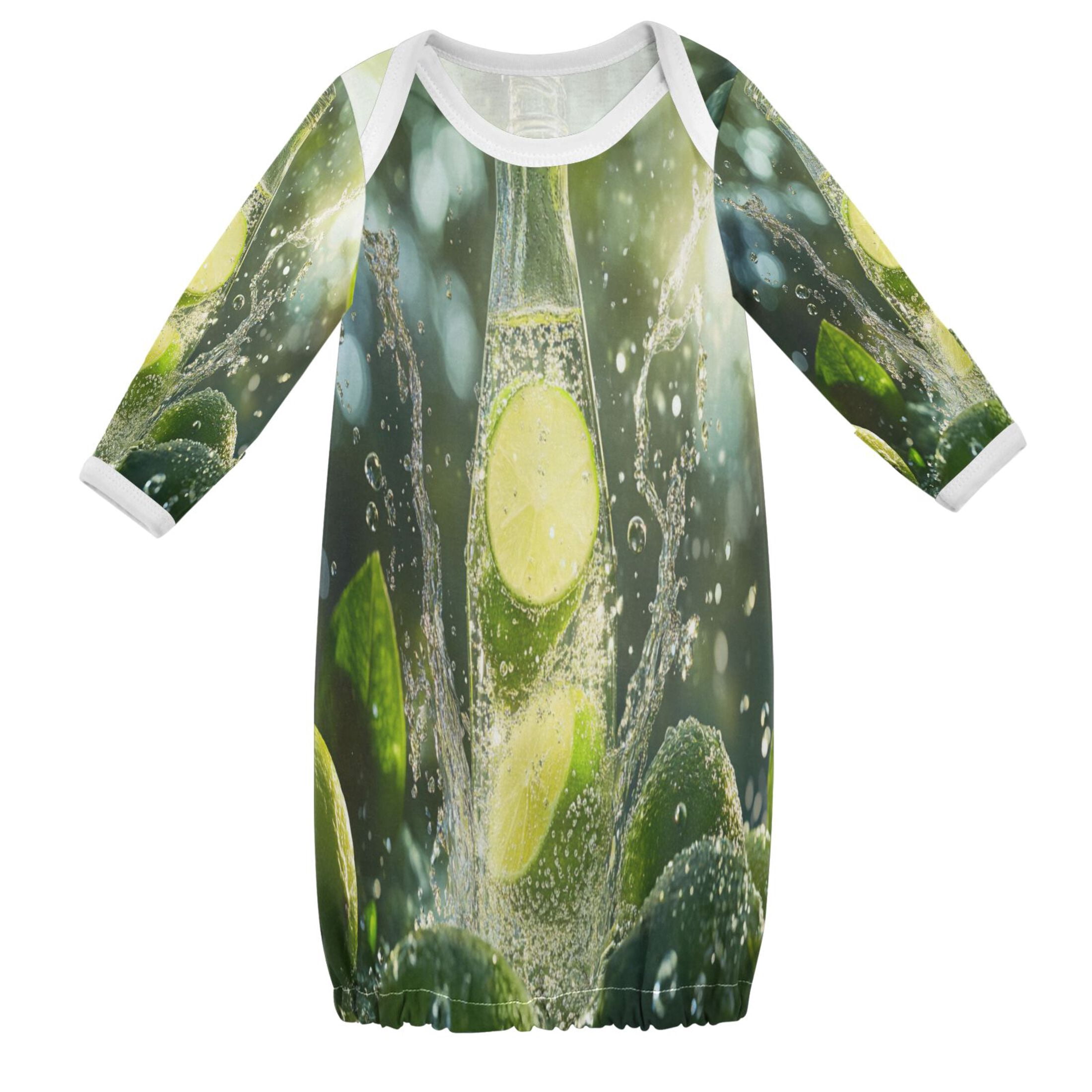 Baby Night dress Cartoon Creative Lime Soda Splash with LeavesSleepwear ...